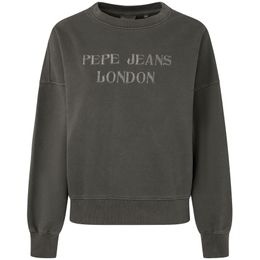Sweatshirt Pepe Jeans "Sweatshirt KELLY" Gr. M, grün (infinity gre) Damen Sweatshirts