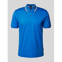 BOSS Slim Fit Poloshirt mit kurzer Knopfleiste