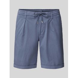 Profuomo Bermudas in unifarbenem Design mit Tunnelzug