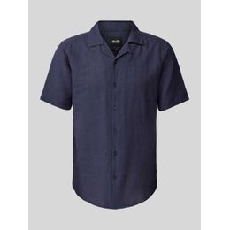 Only & Sons Slim Fit Leinenhemd mit 1/2-Arm Modell 'CAIDEN'