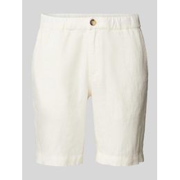 Mazine Leinenshorts in unifarbenem Design Modell 'Littlefield'