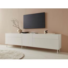 LeGer Home by Lena Gercke Lowboard Essentials (2 St), Breite: 279cm, MDF lackiert, Push-to-open-Funktion, weiß