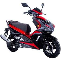 Gt Union Motorroller Striker, 50 ccm, 45 km/h, Euro 5, rot|schwarz