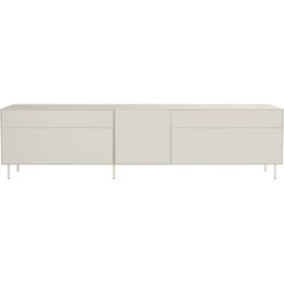 LeGer Home by Lena Gercke Lowboard Essentials (2 St), Breite: 279cm, MDF lackiert, Push-to-open-Funktion, grau