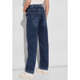 Street One Loose-fit-Jeans High Waist, blau