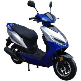 Gt Union Motorroller Sonic 45 (mit/ohne Topcase), 50 ccm, 45 km/h, Euro 5, (Komplett-Set, 2 tlg), blau