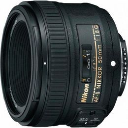 Nikon AF-S NIKKOR 50 mm 1:1,8G Objektiv, (INKL. HB-47 u. CL-1013), schwarz