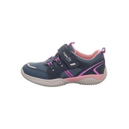 Superfit Leder-Sneakers "Storm" in Dunkelblau - 32