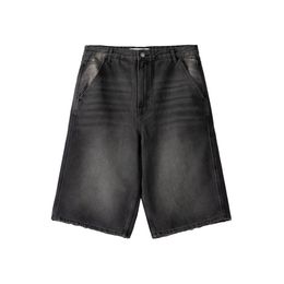 Bershka Shorts Herren Größe 28 black denim