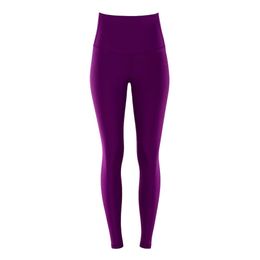WINSHAPE Sporthose 'HWL117C' Damen Gr&ouml;&szlig;e S pflaume / wei&szlig;