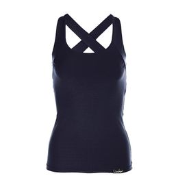 WINSHAPE Sporttop 'WVR25' Damen Gr&ouml;&szlig;e XL dunkelblau / wei&szlig;