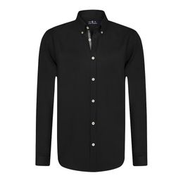 Jimmy Sanders Hemd Herren Größe 45/46 schwarz