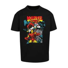 F4NT4STIC T-Shirt 'Marvel Comics Trio Pose' Herren Gr&ouml;&szlig;e S blau / gelb / rot / schwarz