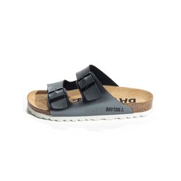 Bayton Pantolette 'Atlas' Damen Gr&ouml;&szlig;e 40 silbergrau / schwarz