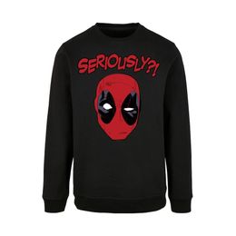 F4NT4STIC Sweatshirt 'Marvel Deadpool Seriously' Herren Gr&ouml;&szlig;e L rot / schwarz / wei&szlig;