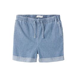 name it Shorts 'Bella' M&auml;dchen Gr&ouml;&szlig;e 146 blue denim / wei&szlig;
