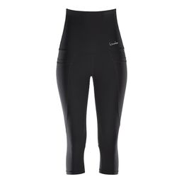 WINSHAPE Sporthose ' HWL214 ' Damen Gr&ouml;&szlig;e L schwarz / wei&szlig;