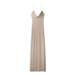 Bershka Kleid Damen Größe 36 kitt / schwarz Winterkleid
