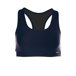 WINSHAPE Sport-BH 'WVR1' Damen Gr&ouml;&szlig;e XS dunkelblau / wei&szlig;