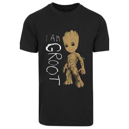 F4NT4STIC Shirt 'Marvel Guardians of the Galaxy I am Groot' male Black size XS
