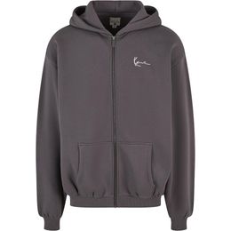 Karl Kani Zip-Up Hoodie 'Essential' male Grey size XXS