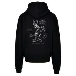 F4NT4STIC Sweatshirt 'Looney Tunes Bugs Bunny Drawing Instruction' Herren Gr&ouml;&szlig;e XXXL schwarz / wei&szlig;