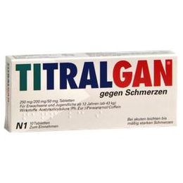 BERLIN-CHEMIE Titralgan Tabletten gegen Schmerzen 10 St