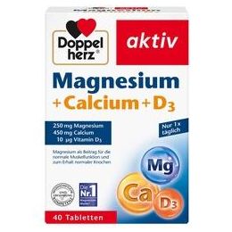 Queisser Doppelherz Magnesium+Calcium+D3 Tabletten 40 St