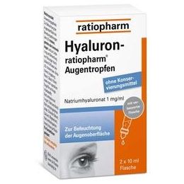 Hyaluron-ratiopharm Augentropfen 2X10 ml