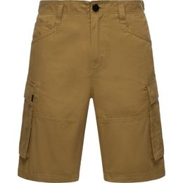 Ragwear Shorts Merly (1-tlg) Kurze Herren Cargo-Hose mit großen Taschen, braun