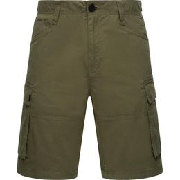 Ragwear Shorts Merly (1-tlg) Kurze Herren Cargo-Hose mit großen Taschen, grün