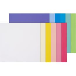 Knorr Prandell Stumpenkerze Verzierwachsplatten Pastell, 10x10 cm