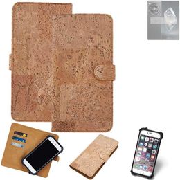 K-S-Trade Handyhülle für OnePlus Ace 3, Hülle - Kork Handyhülle Cover - Schutzhülle TPU Case Bumper in, braun|schwarz