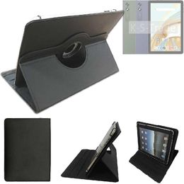 K-S-Trade Tablet-Hülle für UMIDIGI G3 Tab Ultra, High quality Schutz Hülle 360° Tablet Case Schutzhülle Flip Cover, schwarz