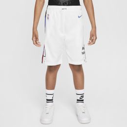Brooklyn Nets Nike Dri-FIT NBA Swingman Shorts für ältere Kinder - Weiß
