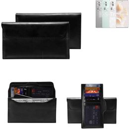K-S-Trade Handyhülle für Oppo Reno11 Pro Global, Handy Hülle Schutz Hülle Tasche Schutz Case Handytasche, schwarz