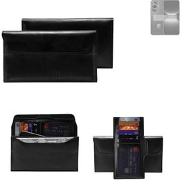 K-S-Trade Handyhülle für Huawei nova 12 Lite, Handy Hülle Schutz Hülle Tasche Schutz Case Handytasche, schwarz