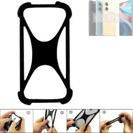K-S-Trade Handyhülle für Xiaomi Redmi Note 13R Pro, Handy-Hülle Schutz-Hülle Silikon Bumper TPU Softcase Smartphone, schwarz