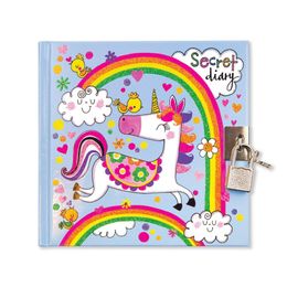 Partystrolche Tagebuch Tagebuch Einhorn Rachel Ellen Notizbuch Rachel Ellen, Hardcover mit Glittereffekt