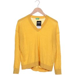 United Colors Of Benetton Damen Pullover, gelb, Gr. 34