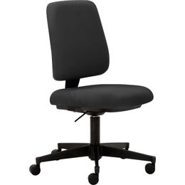 mayer Sitzmöbel Bürostuhl MAYER SITZMÖBEL "myMUSIC" Stühle Gr. B/H: 65 cm x 97 cm, 1 St., Struktur (recyceltes Polyester) uni, 3D-Sitzkomfort für dynamisches Sitzen-Sitztiefenverstellung + Kunststoff, schwarz (schwarz, schwarz) Drehstühle