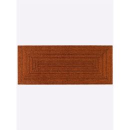 Fußmatte Salonloewe Teppiche Gr. B/L: 60 cm x 85 cm, 7 mm, 1 St., orange (terra) Fußmatten gemustert