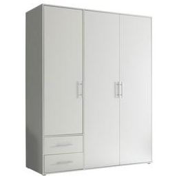 Kleiderschrank Schlafkontor "Valencia" Schränke Gr. B/H/T: 155cm x 195cm x 60cm, 3 St., weiß (weiß / weiß)