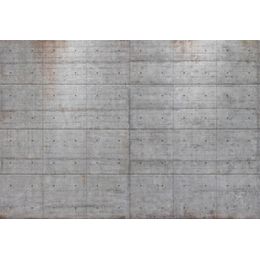 Komar Fototapete "Concrete Blocks" Tapeten Gr. B/L: 368 m x 254 m, Rollen: 8 St., grau Fototapeten Steinoptik