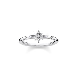 Thomas Sabo Ring Stern mit Steinen silber