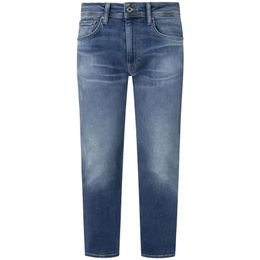 Straight-Jeans Pepe Jeans "STRAIGHT JEANS" Gr. 33, Länge 32, blau (medium destroy) Herren Jeans Straight Fit
