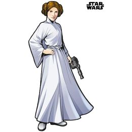 Komar Vliestapete "Star Wars XXL Princess Leia" Tapeten Gr. B/L: 127 m x 170 m, Rollen: 1 St., bunt (weiß, schwarz, braun) Vliestapeten