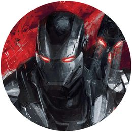 Komar Fototapete "Avengers Painting War-Machine" Tapeten Gr. B/L: 125 m x 125 m, Rollen: 1 St., bunt (rot, grau, weiß, schwarz) Fototapeten Comic