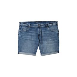 Tom Tailor Herren Plus - Jeansshorts, blau, Uni, Gr. 46