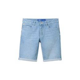 Tom Tailor Herren Josh Jeans Shorts, blau, Uni, Gr. 38